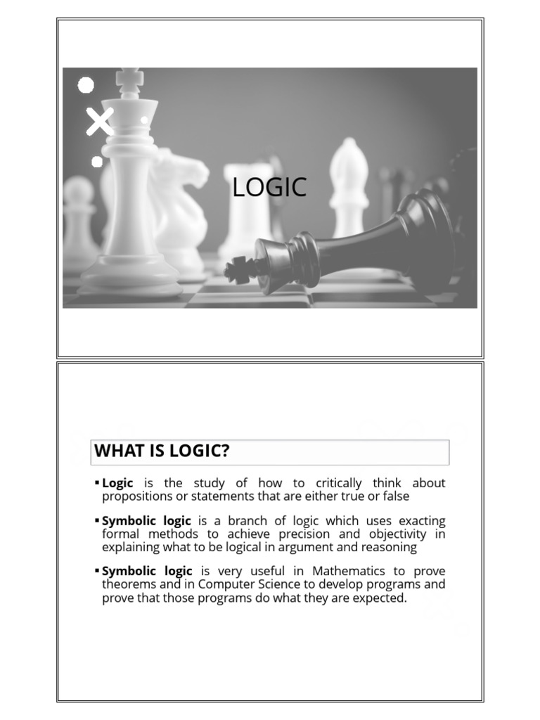 Introduction to Symbolic Logic | PDF | If And Only If | Proposition