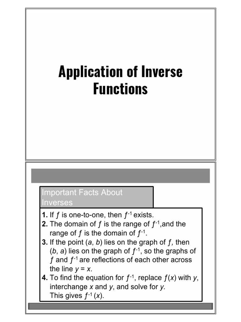 Gen Math Module 4 Week 5 Application of Inverse Function and Exponential Functions 2 | PDF ...