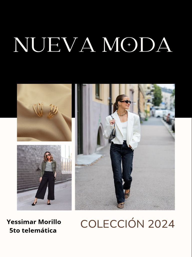 Portada de Revista Moda Indumentaria Collage Marrón - 20241117 - 120250 ...