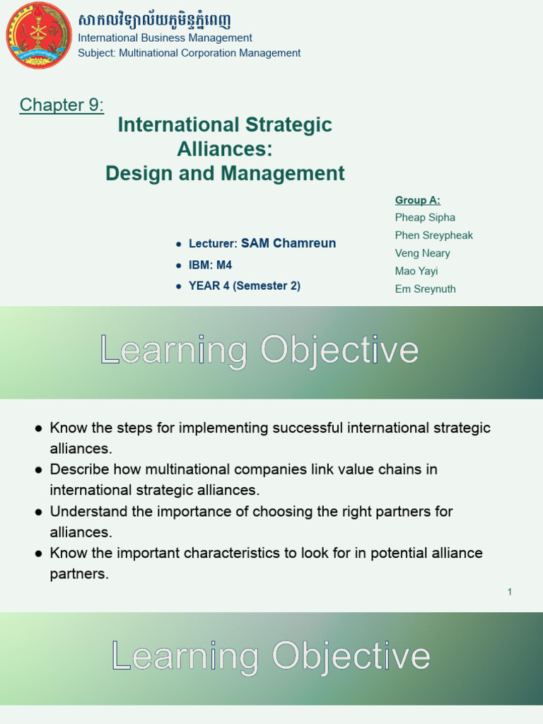 MCM_chapter9_.ppt-2 | PDF | Cooperative | Joint Venture