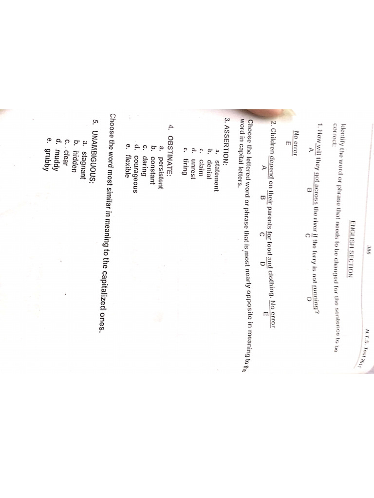 (NTS 2012) BS Nursing Past Paper | PDF