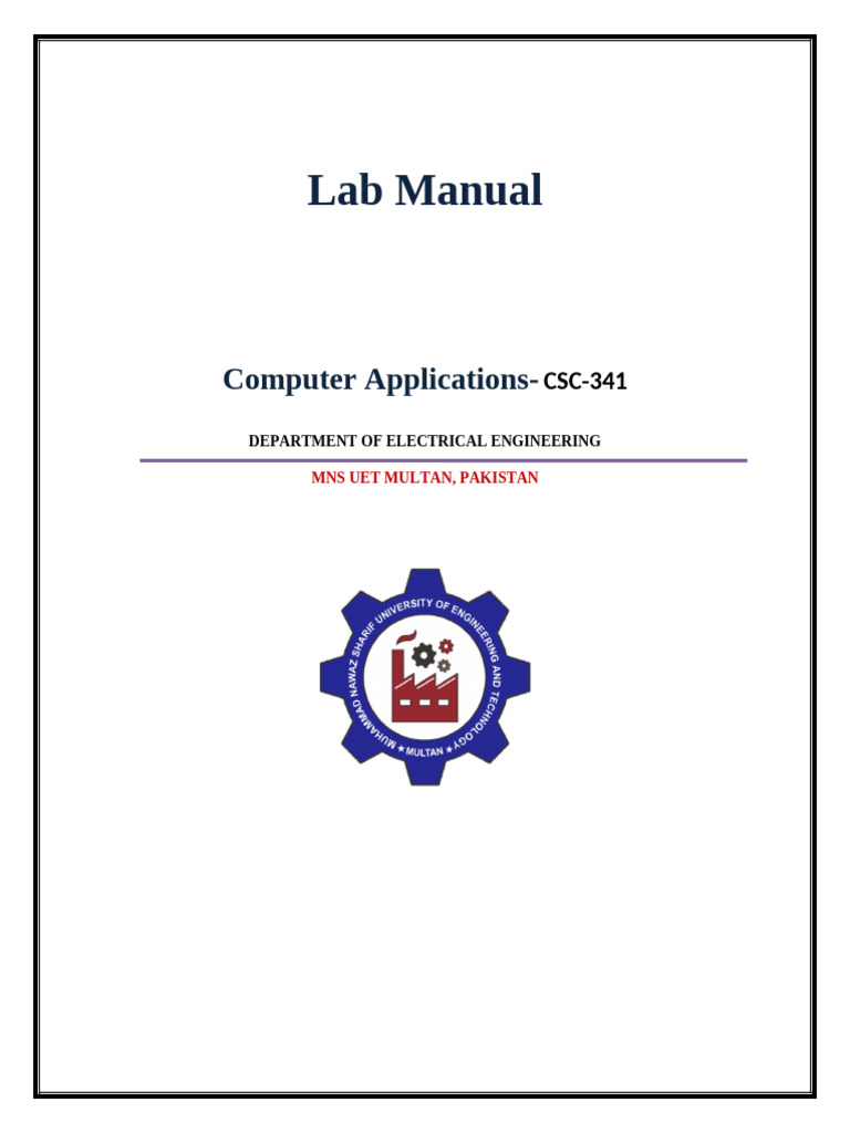 Lab Manual Applications of Information and Communication Technologies | PDF | Booting | Central ...