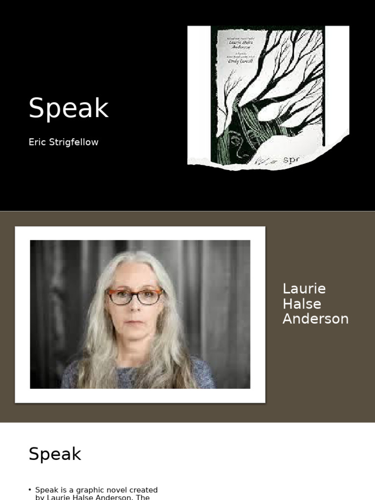 Laurie Halse Anderson's "Speak" Review | PDF