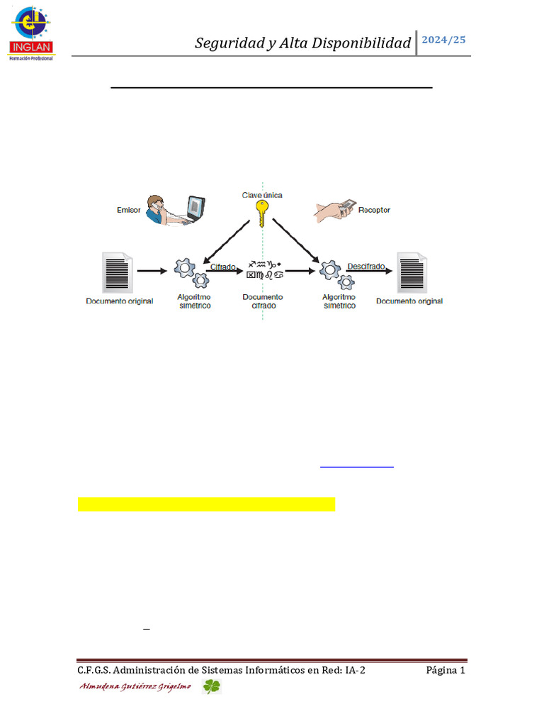 Cifrado Simétrico: Guía Práctica | PDF | Clave (criptografía) | Cifrado