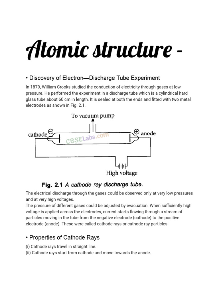 Atomic Structure | PDF | Photoelectric Effect | Atomic Orbital