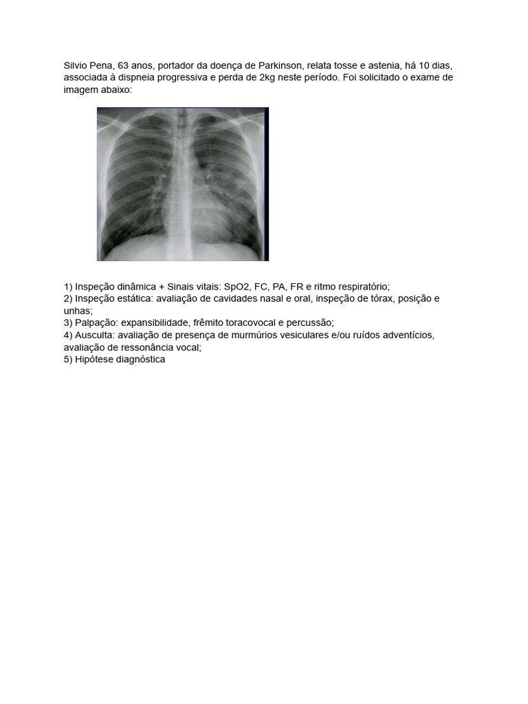 Casos Pneumo | PDF | Doença de obstrução pulmonar crônica | Coração