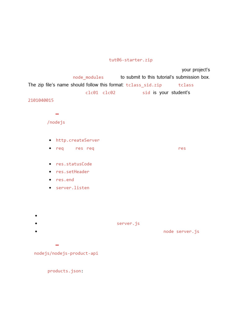Tut06 NodeJS 1 | PDF | Web Server | Internet & Web