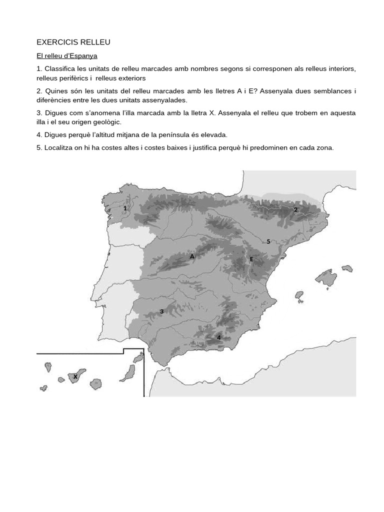 Exercicis Relleu | PDF