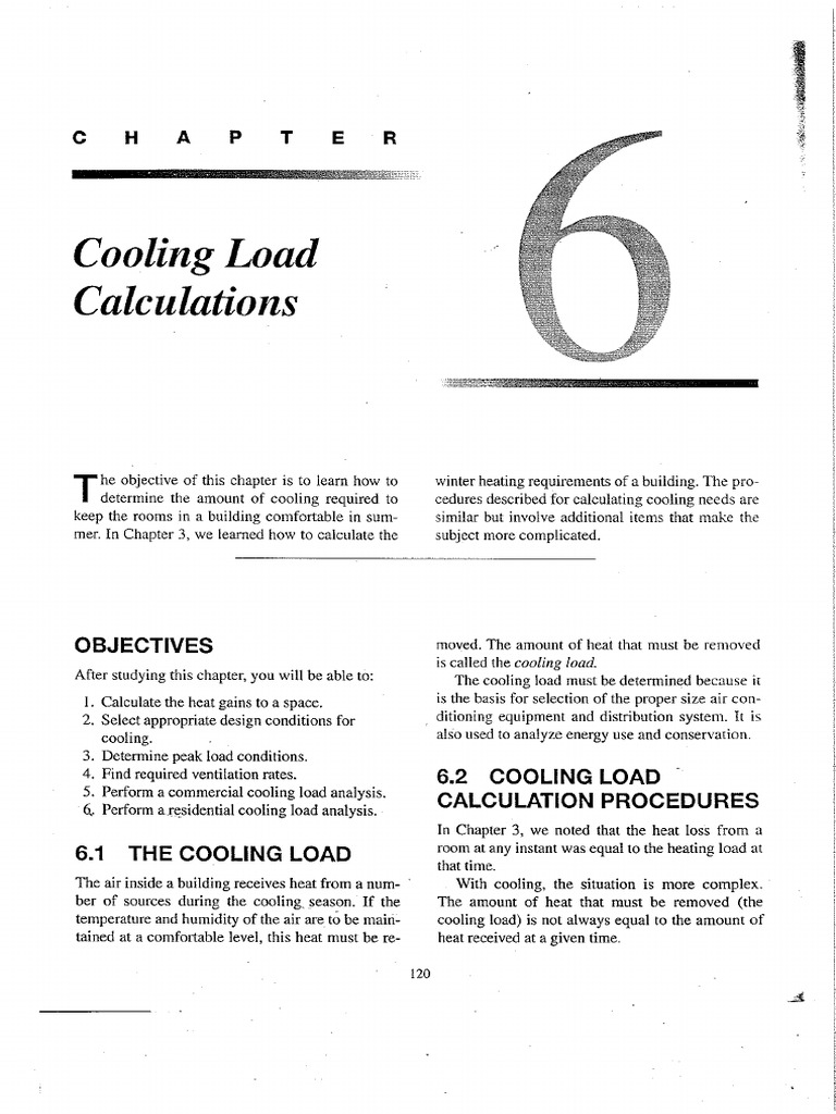 Cooling Load | PDF