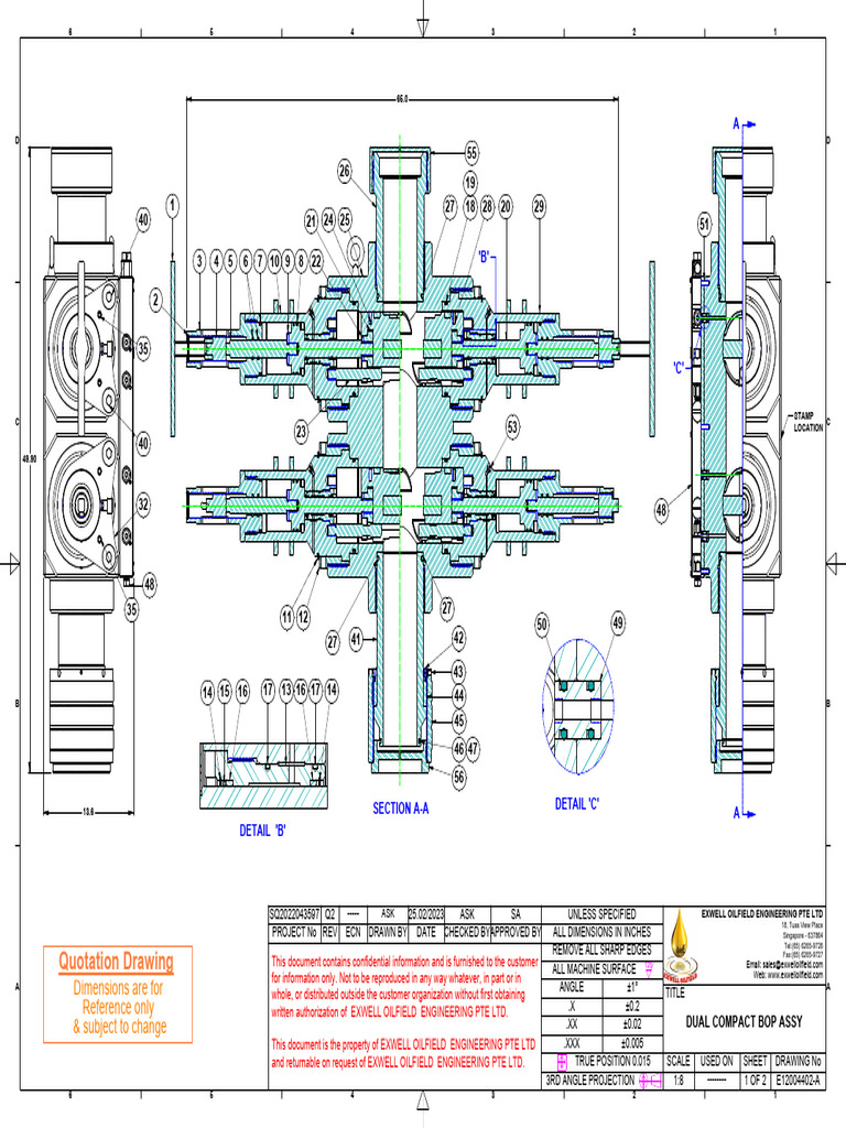 #8 E12004402-Prk (Repair Kit For Piston Dual Compact Bop Assy) | PDF ...
