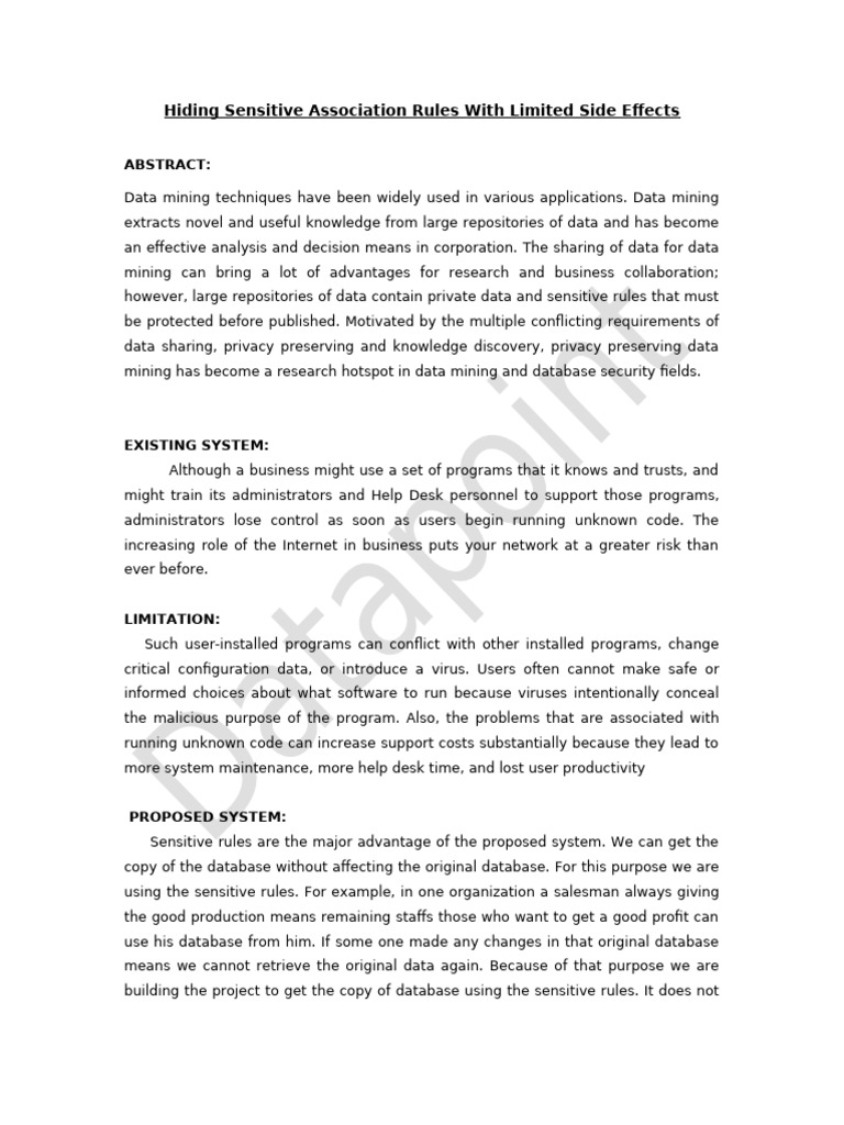 Privacy-Preserving Data Mining Techniques | PDF | Databases | Programming