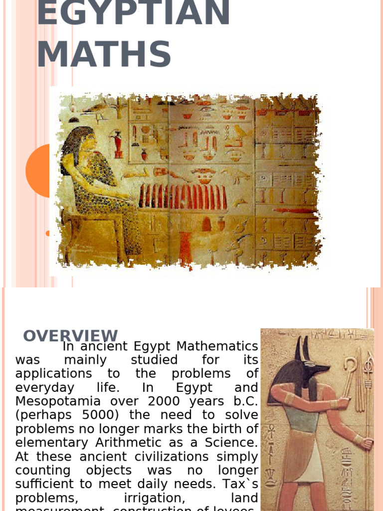 Ancient Egyptian Mathematics Overview | PDF | Mathematics | Elementary ...