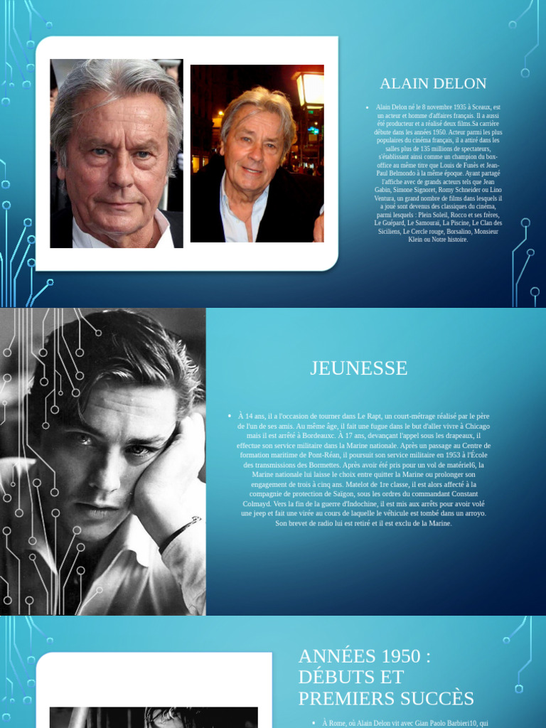Alain Delon : L'icône du cinéma français | PDF