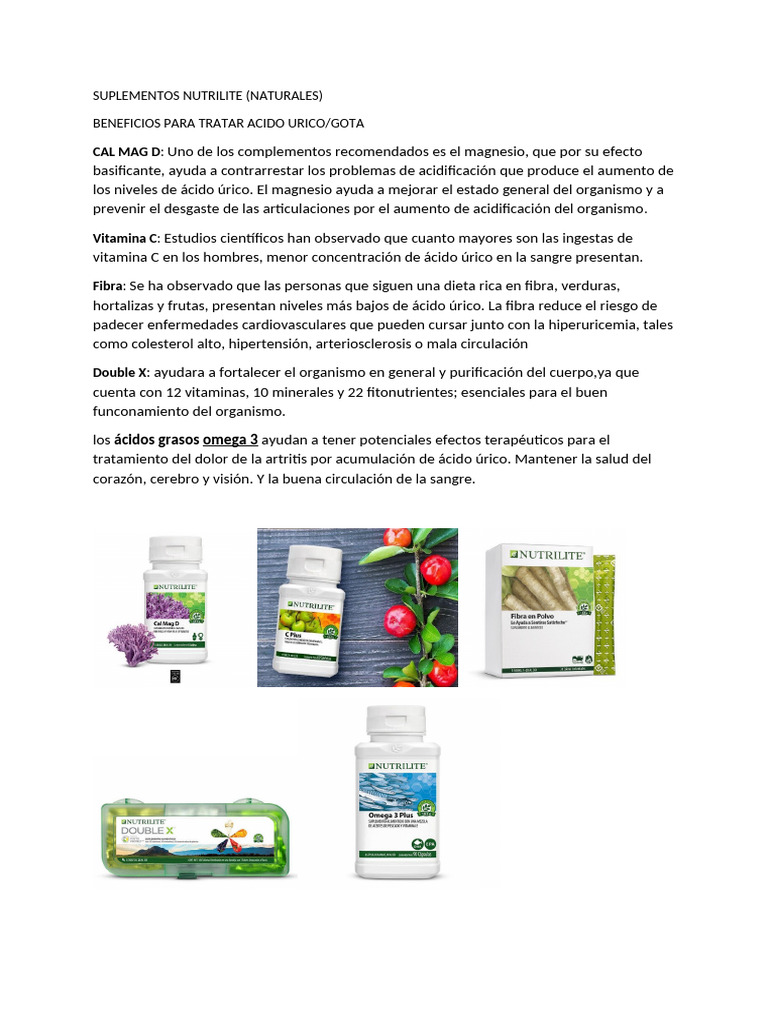 SUPLEMENTOS NUTRILITE (PDF - Io) | PDF