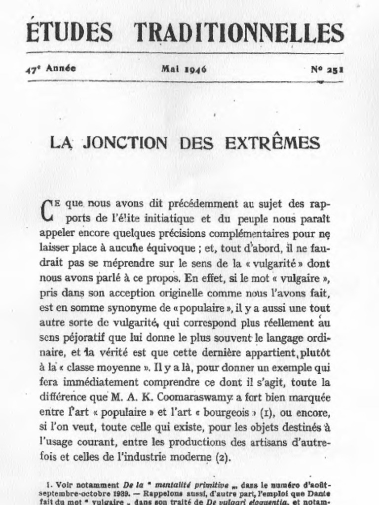 La Jonction Des Extrêmes | PDF