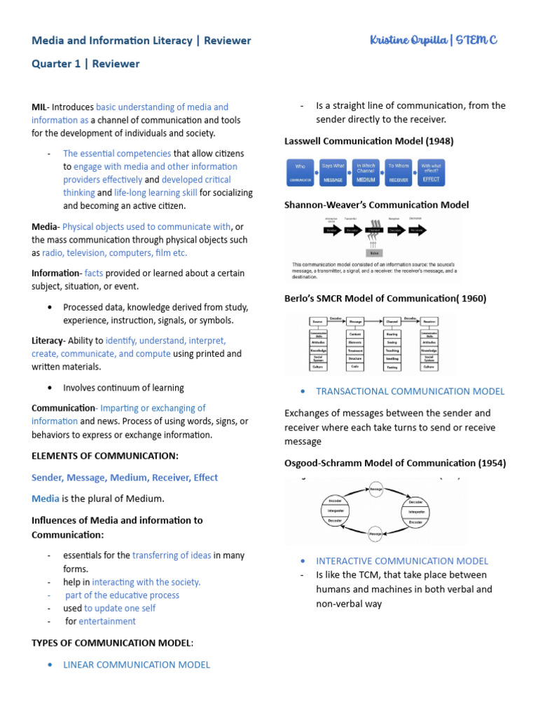 Media and Information Literacy Overview | PDF | Intellectual Property ...