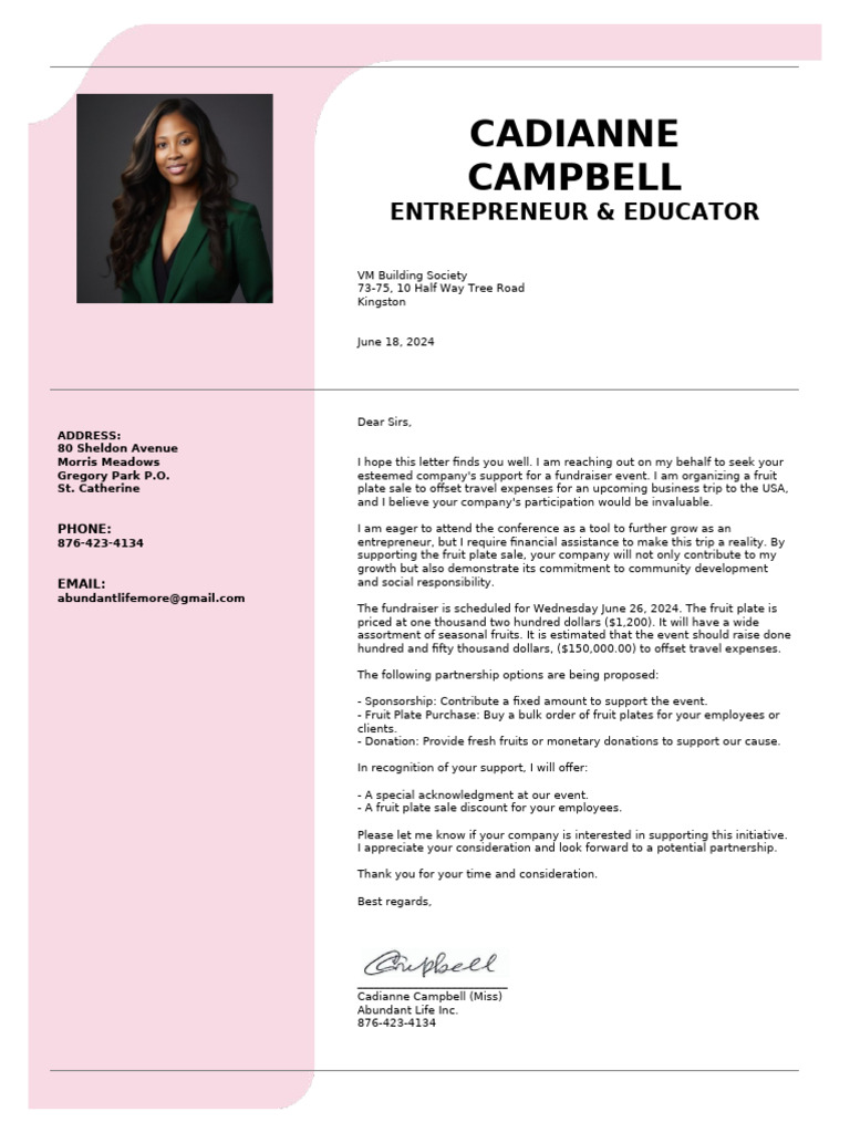 Letter For VM | PDF | Economies