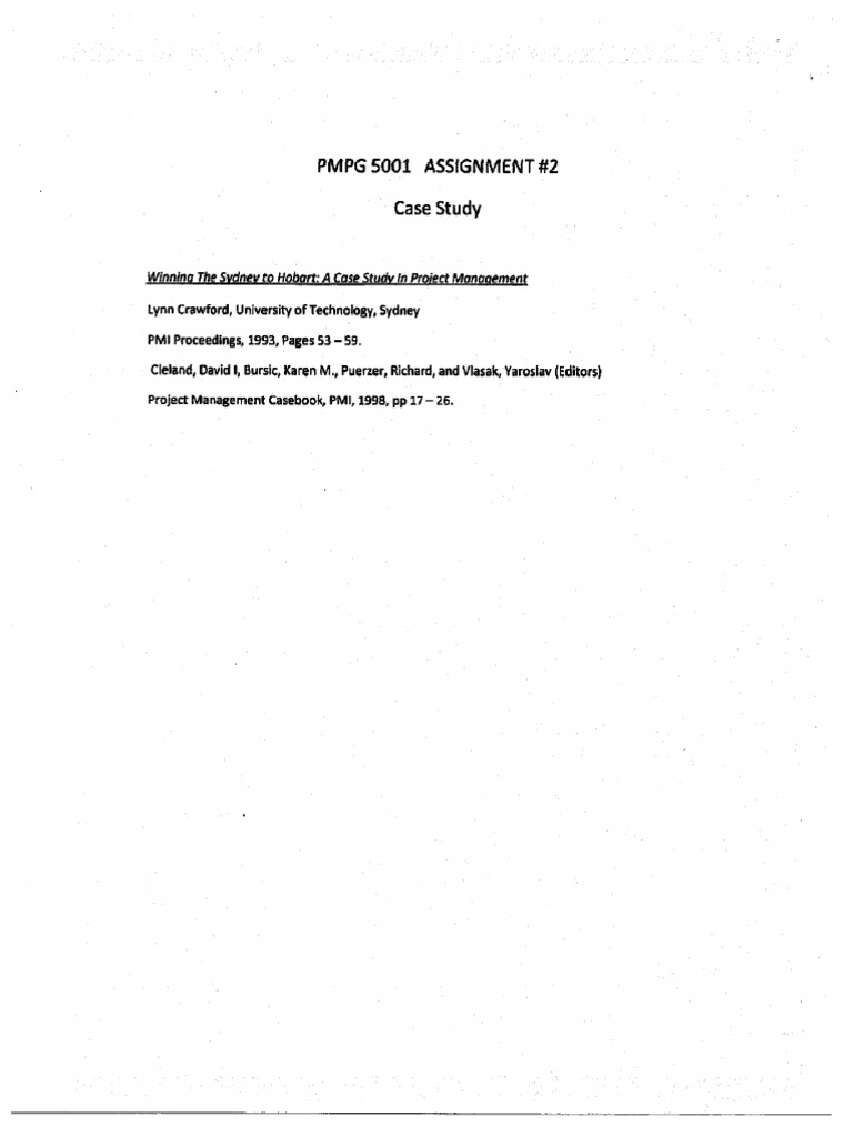 PMPG 5001 Asgn 3 Case | PDF