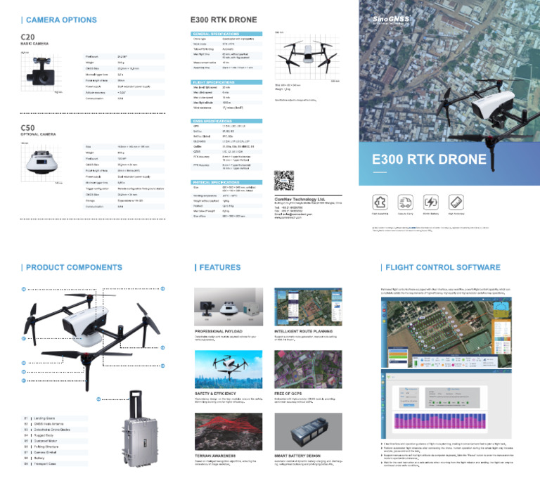 SinoGNSS E300 RTK Drone | PDF