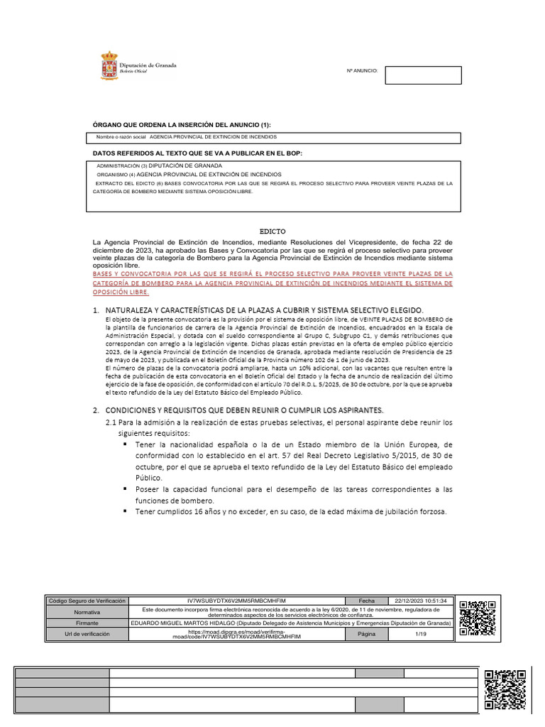 Anuncio Bop | PDF | Documento de identidad | Cuestionario