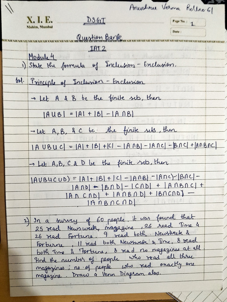 DSGT QB Iat 2 Anushree Verma | PDF