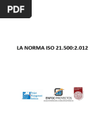 (Ex) Une-Iso 21500 2022 | PDF | Gestión de proyectos | Organización internacional para la ...
