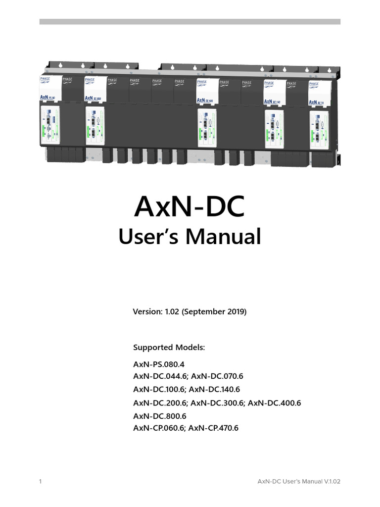 Axn-Dc User Manual v102 | PDF | Power Inverter | Rectifier