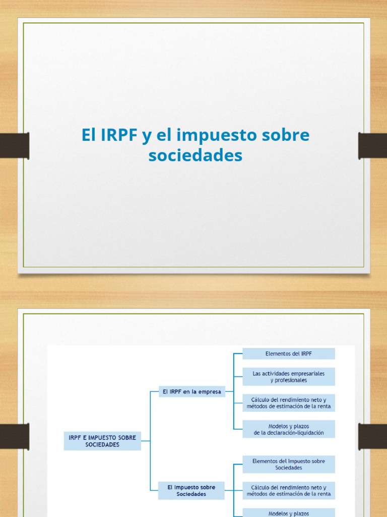 Tema 4 - Irpf y Sociedades | PDF | Impuestos | Business