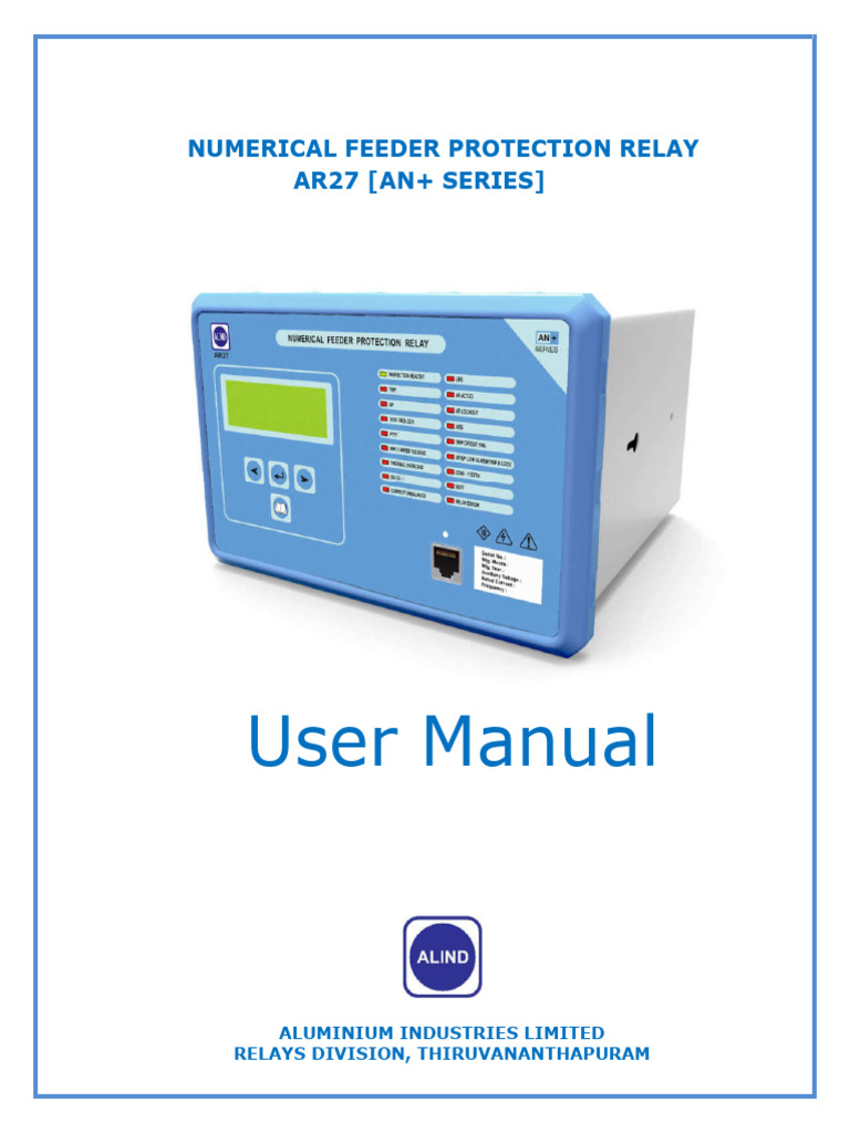 AR27 Manual | PDF | Relay | Direct Current