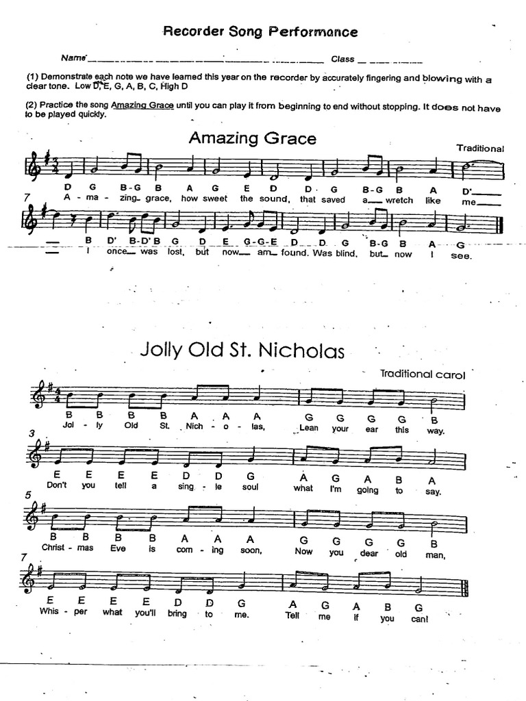 Christmas Recorder Package | PDF