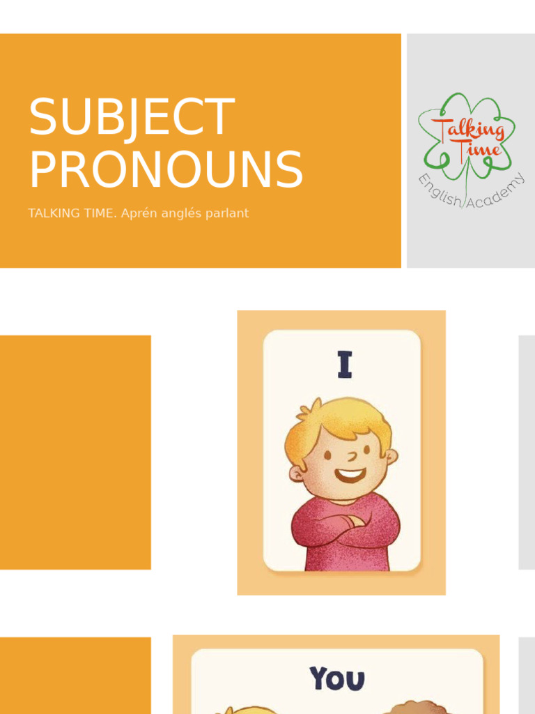 Subject Pronouns in English | PDF | Language Arts & Discipline
