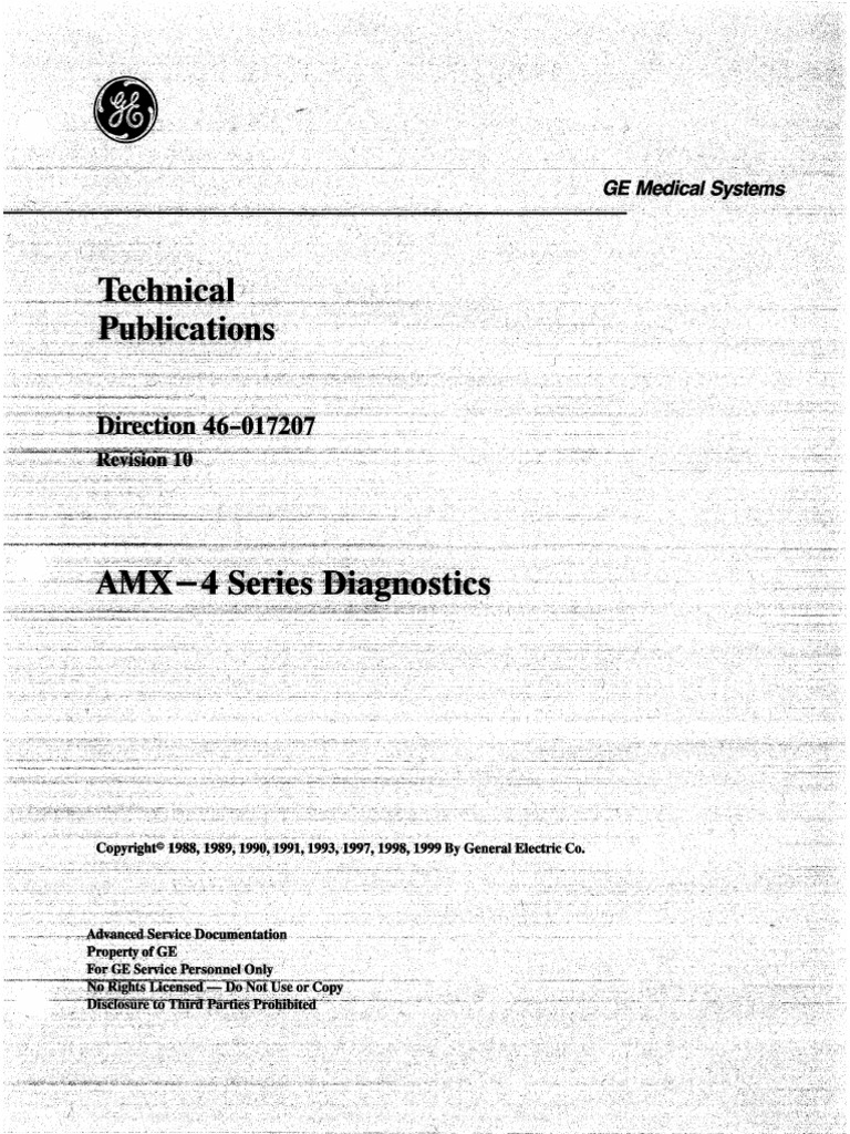 AMX-4 Series Diagnostics Direction 46-017207 | PDF