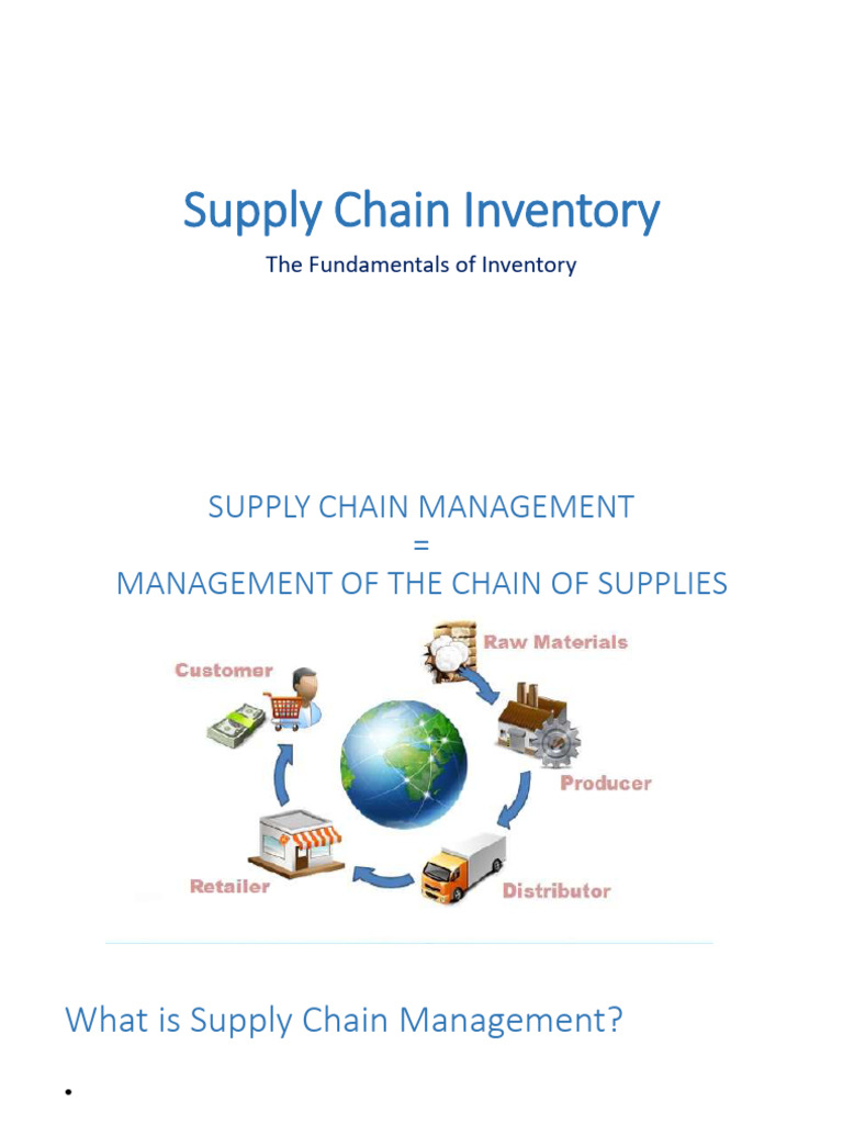 Supply Chain Inventory Topic# 1 | PDF | Inventory | Supply Chain