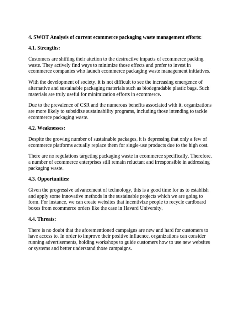 SWOT Analysis of Epm Efforts | PDF | Finance & Money Management