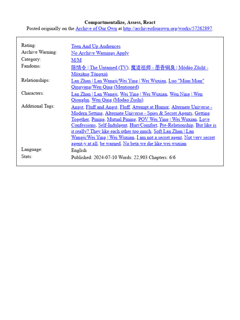 Compartmentalize Assess | PDF
