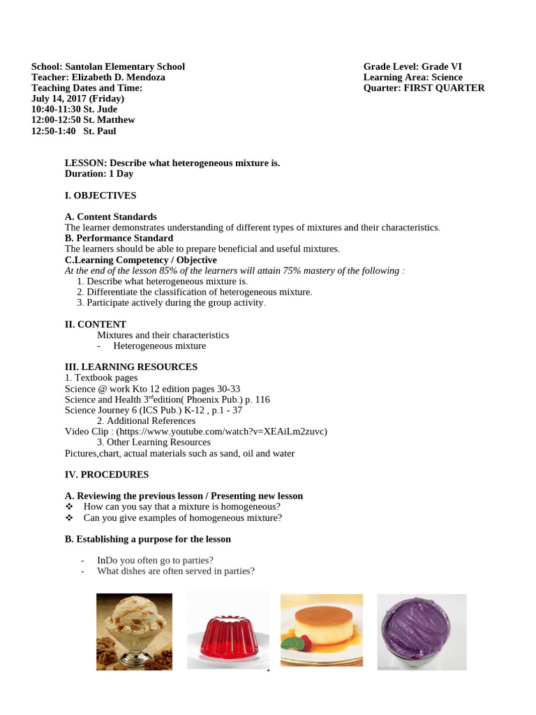Understanding Heterogeneous Mixtures | PDF | Mixture | Chemical Substances