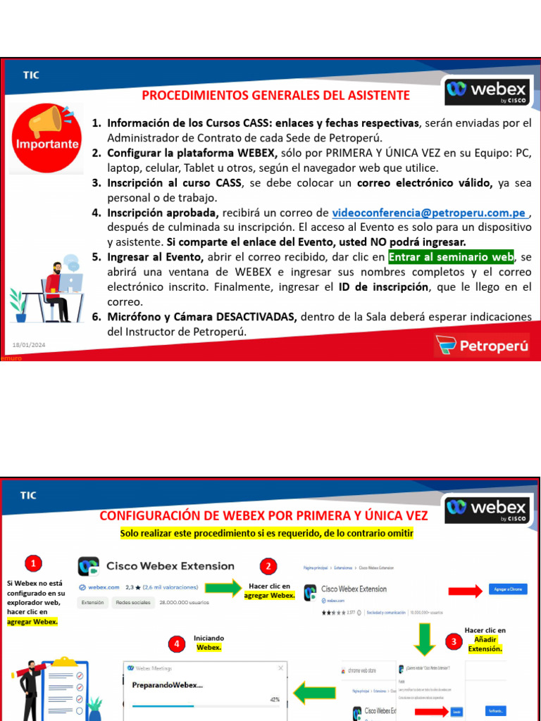 Guía de Inscripción y Uso de Webex | PDF | Internet | ciberespacio