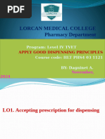 6 Good Dispensing Practice Sop | PDF | Medical Prescription | Pharmacy
