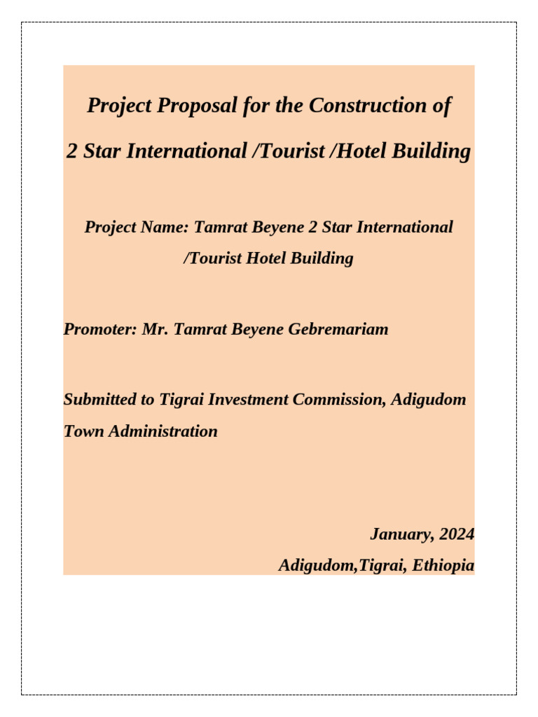 Tamrat Beyene G Finalized Project ProposalJanuary2024 | PDF | Tourism | South Korea