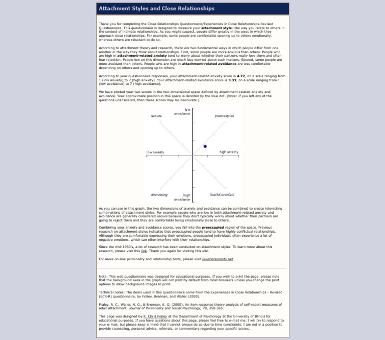Understanding Your Attachment Style | PDF | Attachment Theory | Anxiety