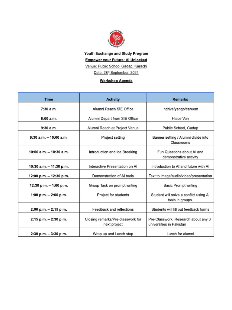 AI Unlocked Agenda | PDF