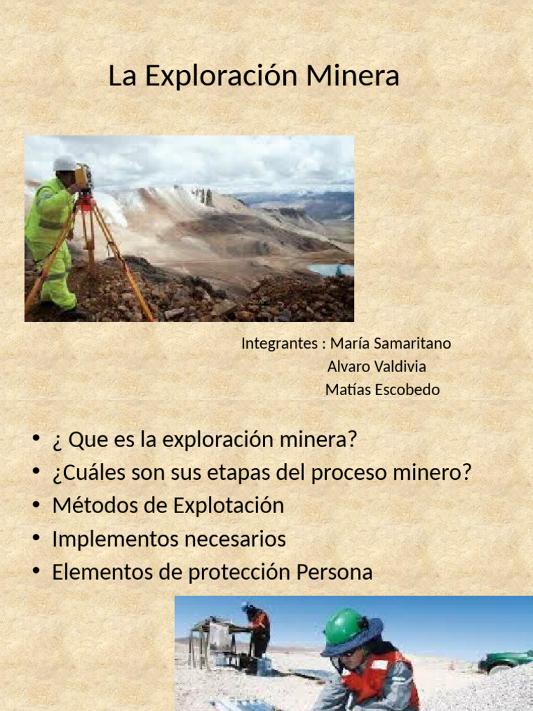 Exploración Minera: Definición y Etapas | PDF | Ciencia y matemáticas