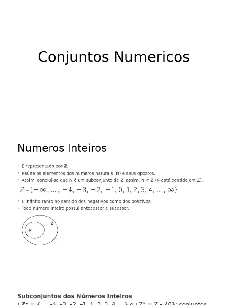 Conjuntos Numericos | PDF | Número racional | Número real