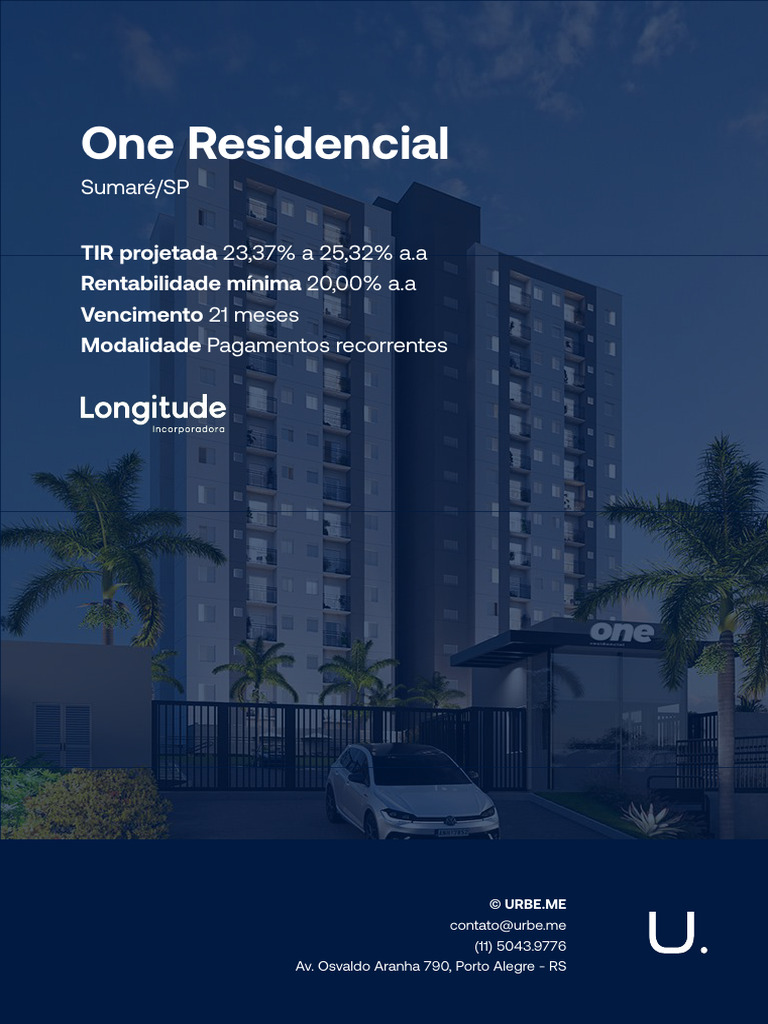 Prospecto One-Residencial-Parte-4 Urbe Me | PDF | Investimentos | Economia