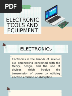 Basic Electronic Tools & Equipment | PDF | Screw | Tools