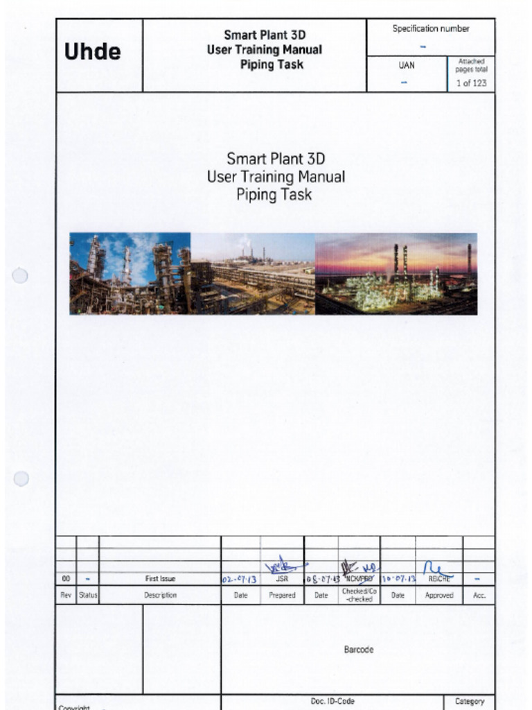 4.UIPL-6584-SP3D-DC-004 - User Training Manual - Piping Task | PDF ...