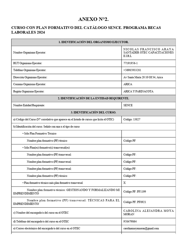 Anexo2 - GESTIONADO Y FORMALIZANDO MI EMPRENDIMIENTO - CANELA | PDF ...