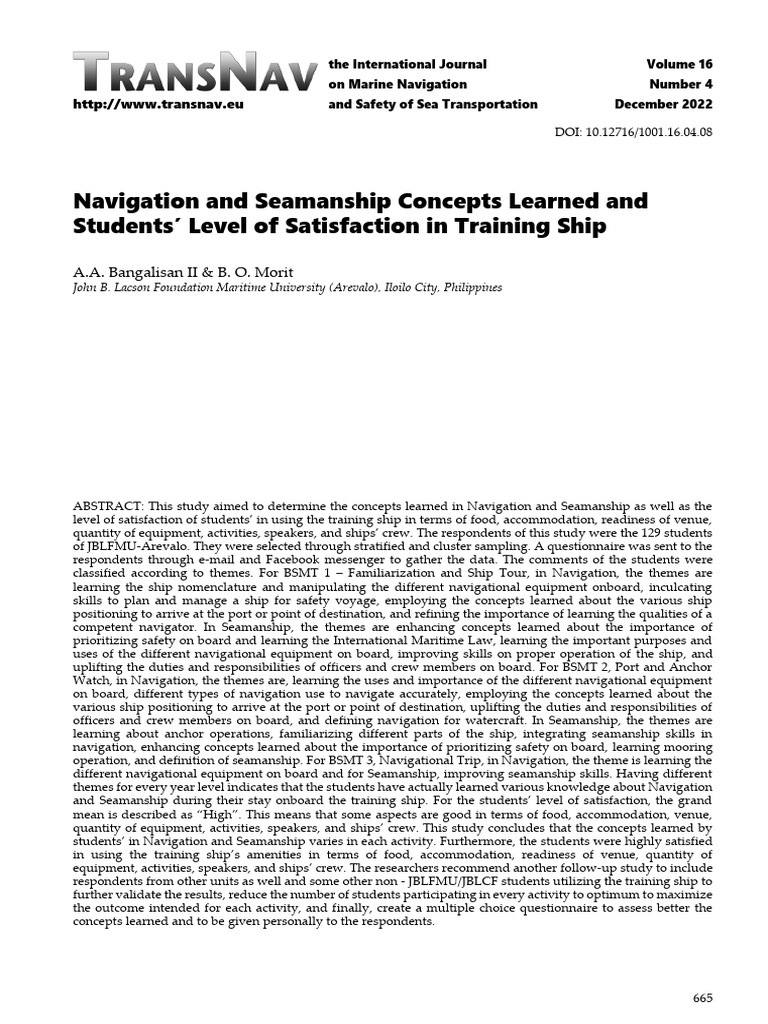 Navigation and Seamanship Training Insights | PDF | Navigation | Water ...