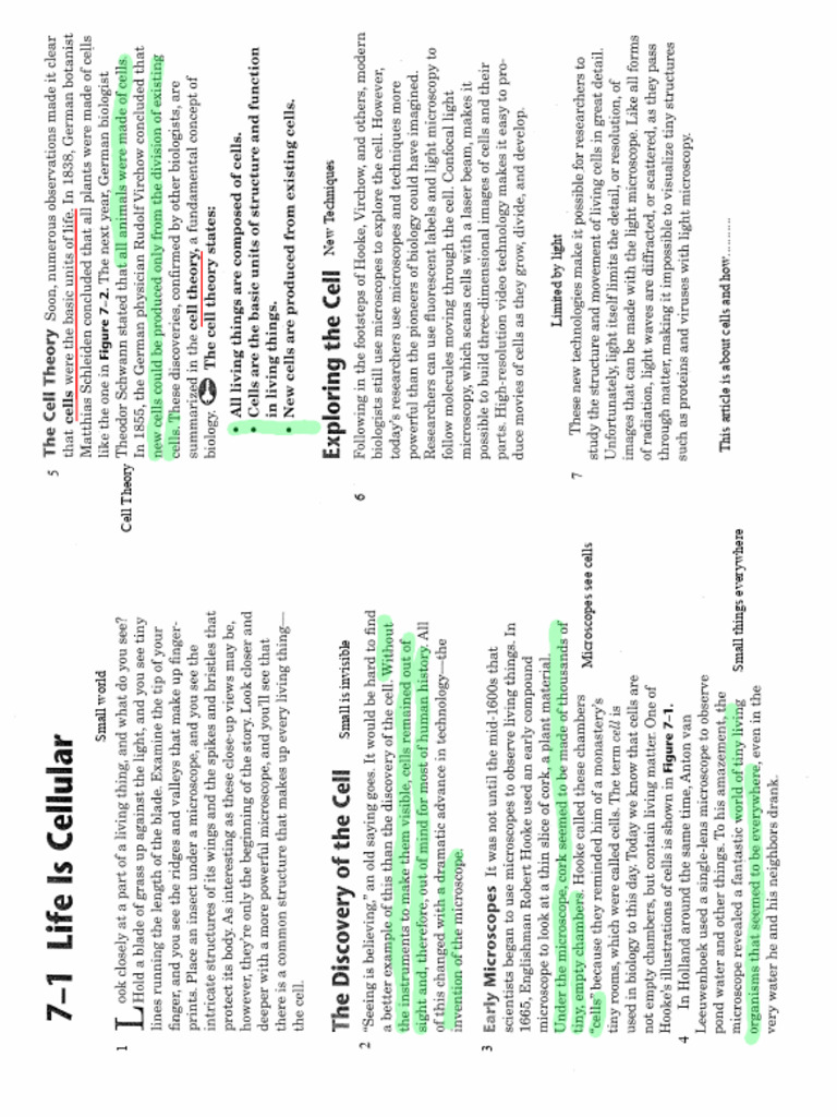 Life Is Cellular Crit Read | PDF