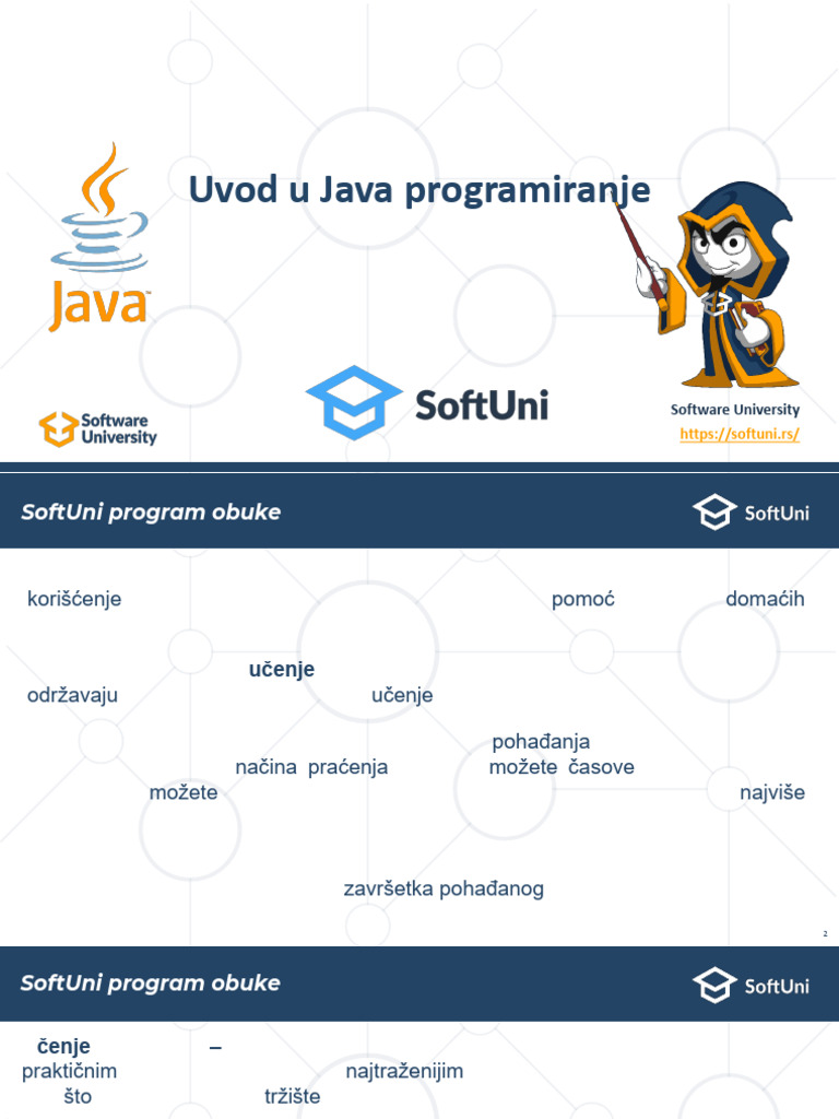 Uvod U Java Programiranje Instrukcije Februar 2024 | PDF
